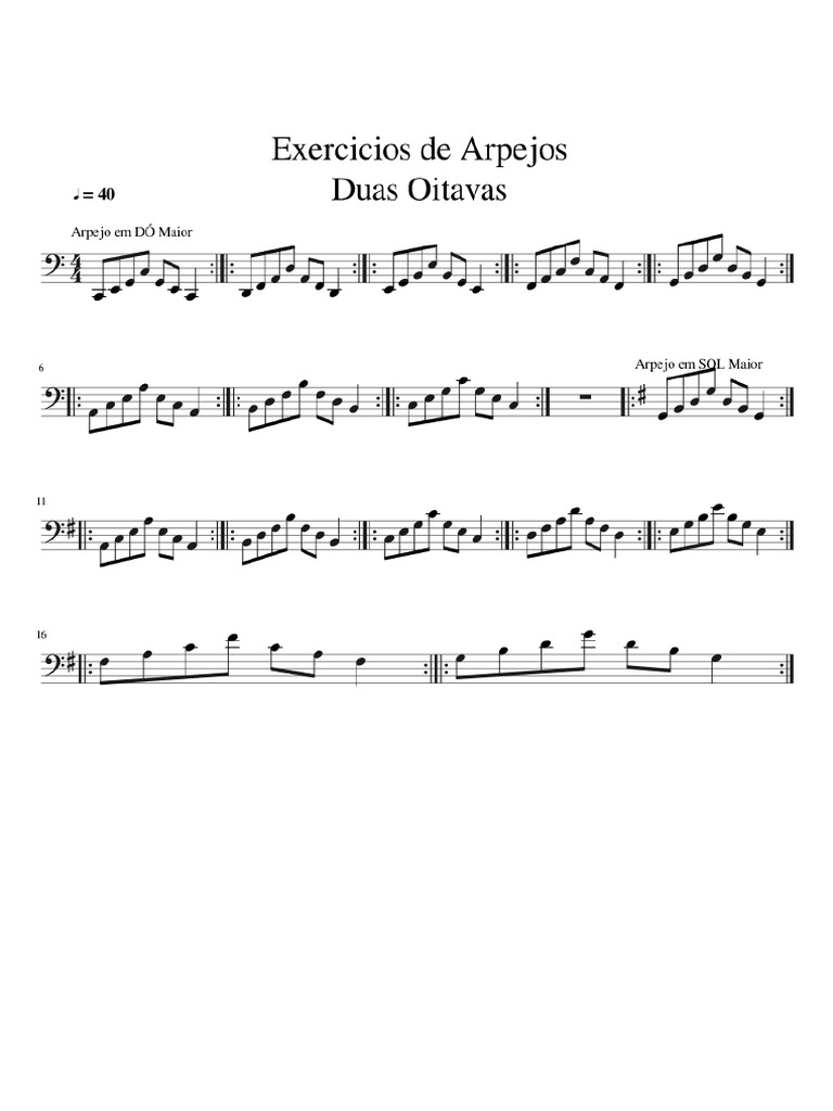 Exercicio Clave de Fa 01 | PDF