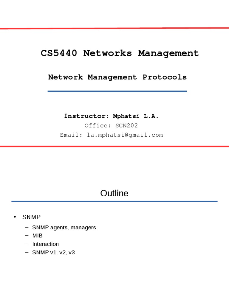 Network Management Protocols | PDF | Internet Protocol Suite | Data Type