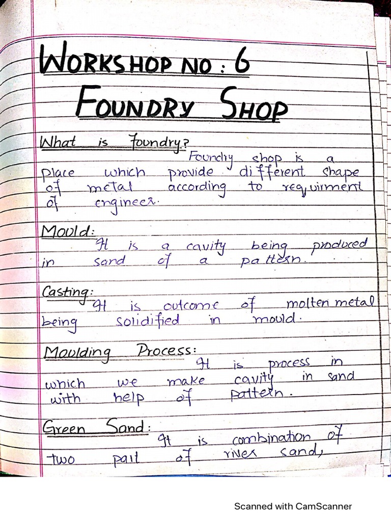 Foundry Shop | PDF