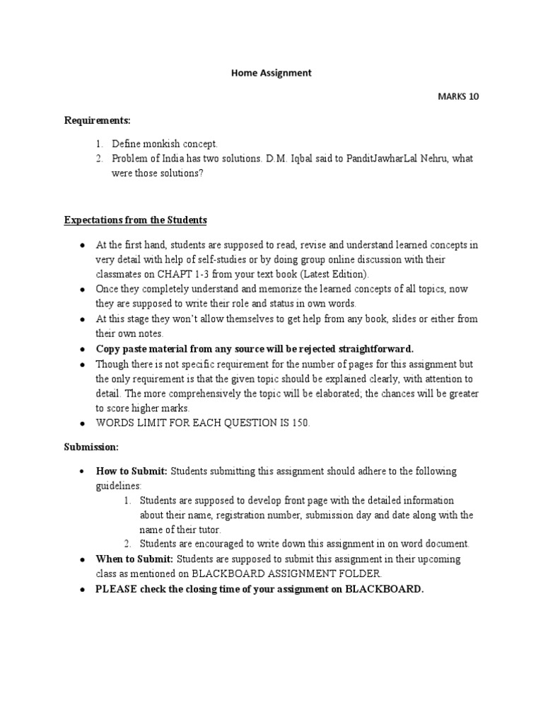 PAKISTAN STUDIES Assignment | PDF