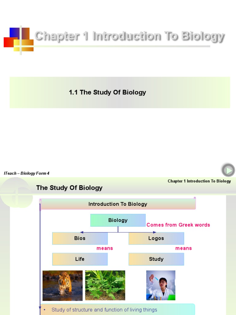 Chapter 1 Introduction To Biology | PDF | Scientific Method | Experiment