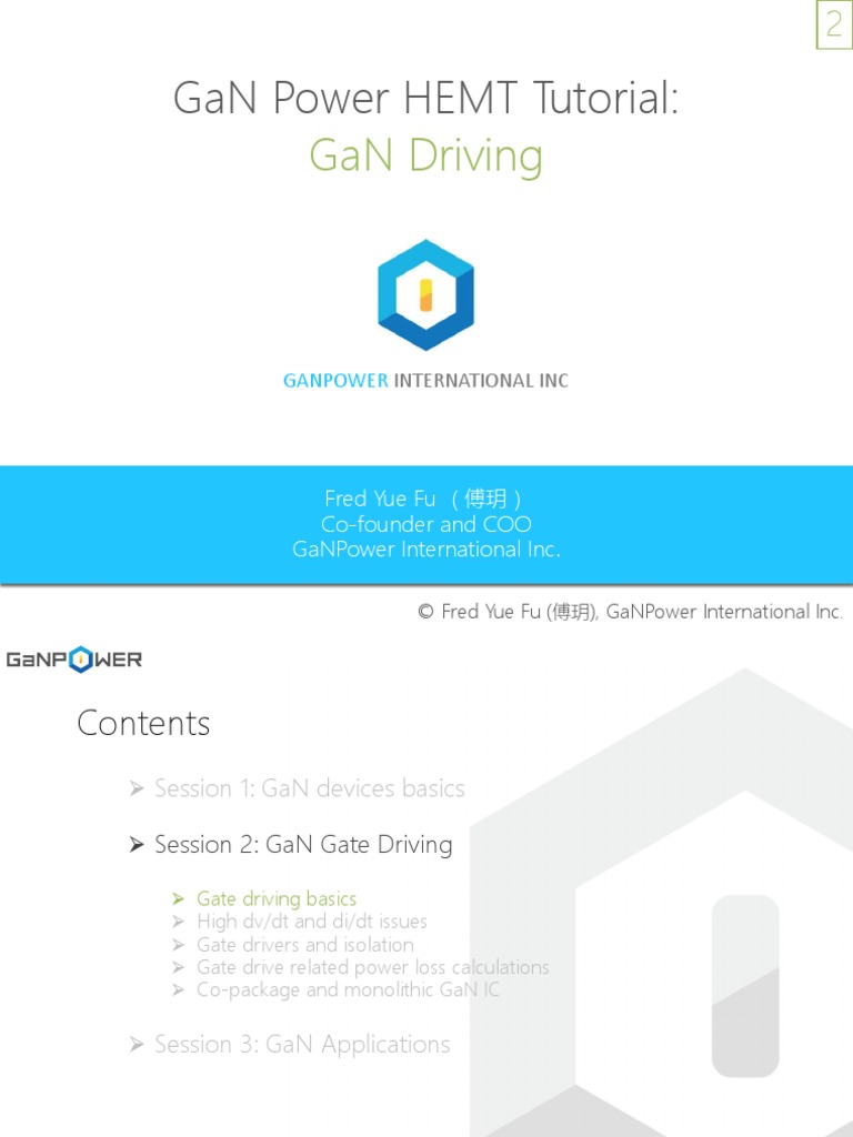 GaN Power Device Tutorial Part2 GaN Driving | PDF | Field Effect ...