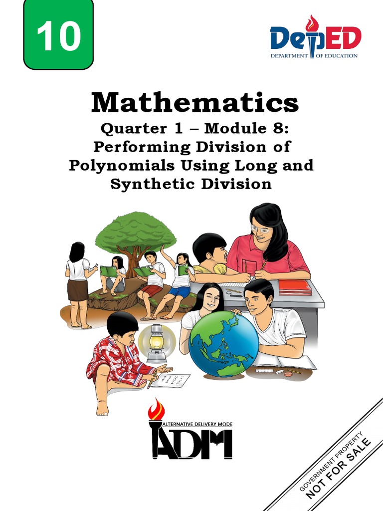Math - q1 - Mod8 - Performing Division of Polynomials Using Long and Synthetic Division ...