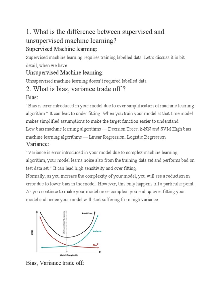 Supervised vs unsupervised machine learning: key differences | PDF | Machine Learning ...