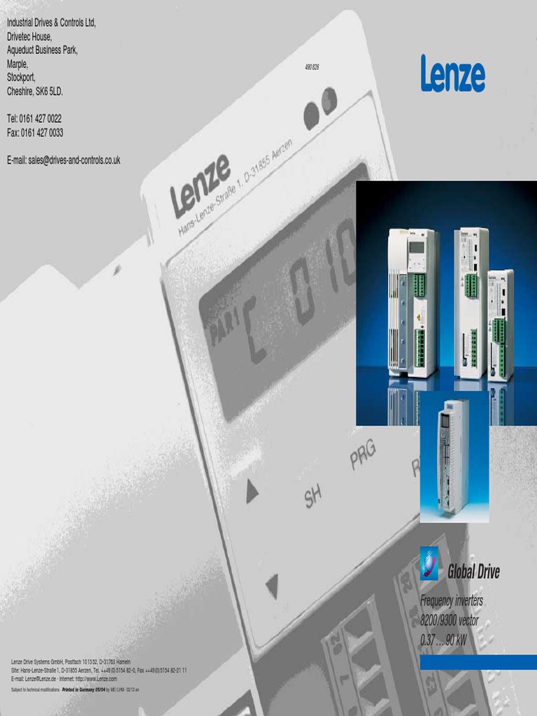 Frequency Inverters 8200 9300-Vector Catalog Lenze en | PDF | Power ...