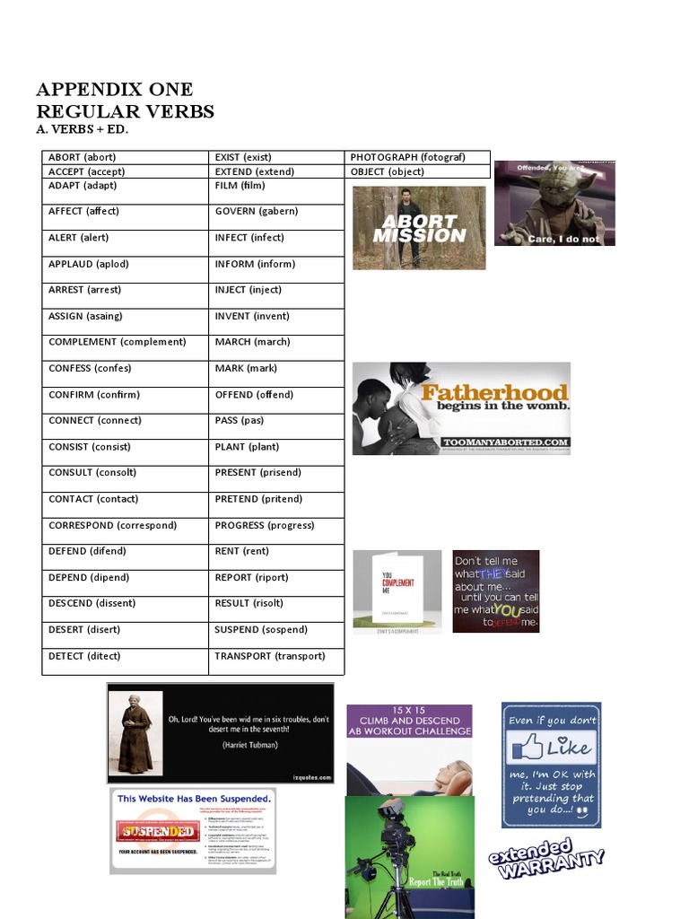 Regular Verbs and Their Pronunciation | PDF | English Language | Syllable