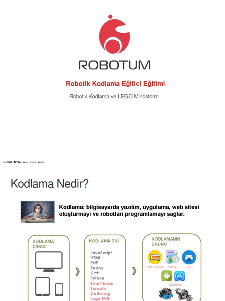 Modül 1_ Robotik Kodlama Nedir | PDF