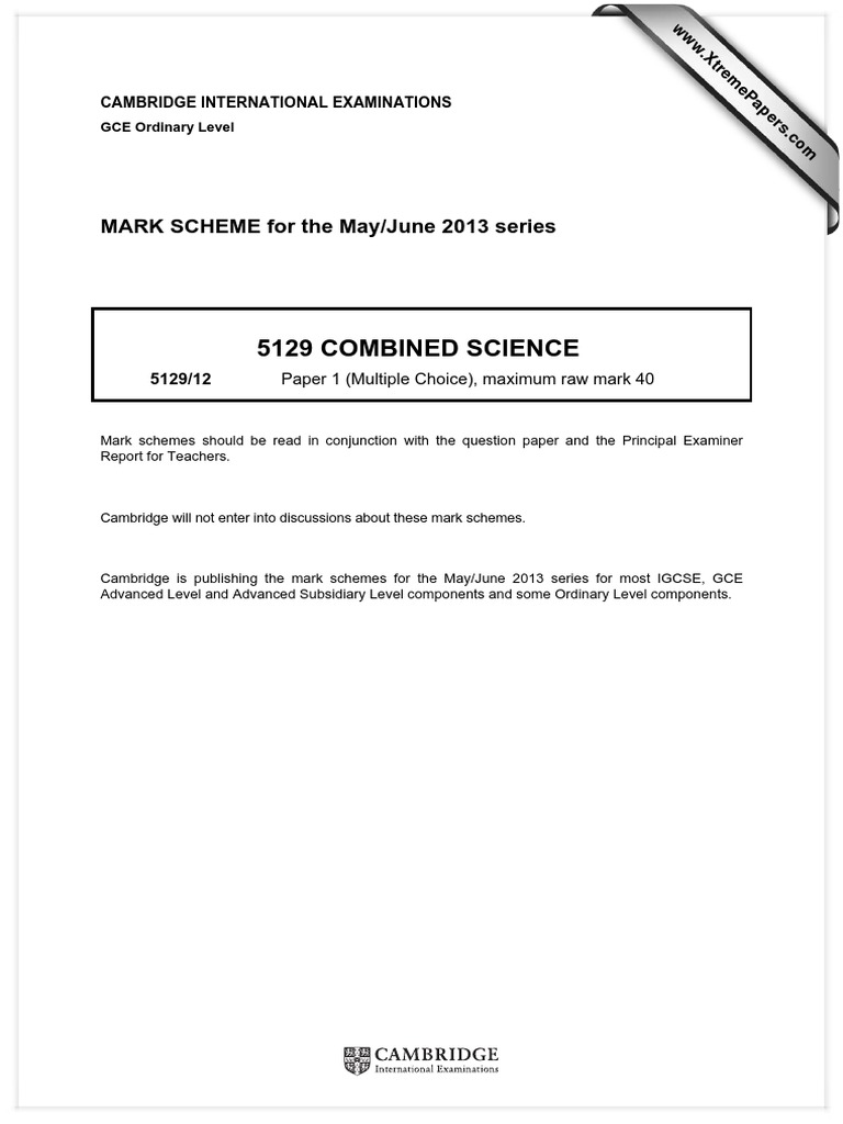 2013 Ms Science Combined | PDF | Standardized Tests | Career And ...