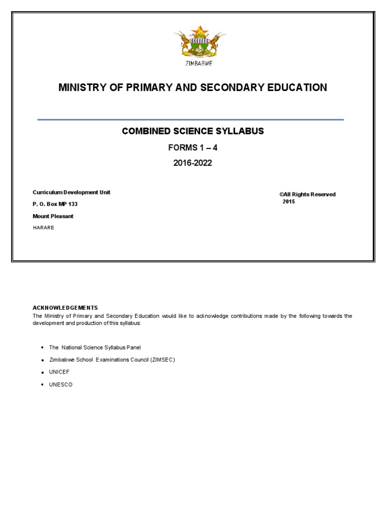 Combined Science Full Doc 2 (1-4) | PDF | Science | Force