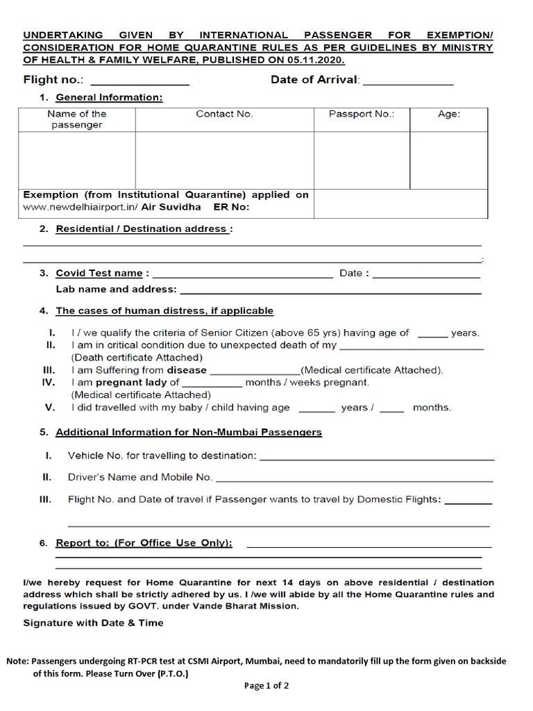 Of This Form. Please Turn Over (P.T.O.) | PDF