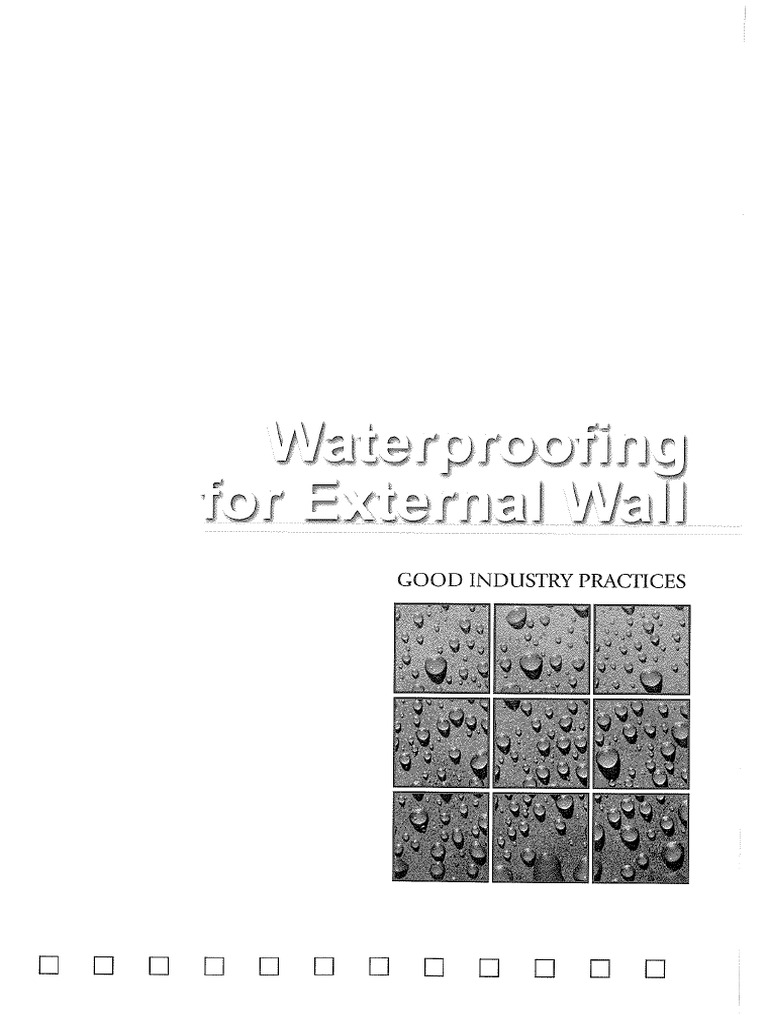BCA Singapore - Waterproofing For External Wall | PDF