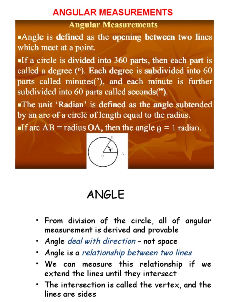UNIT-2.1 - Angular Measurement | PDF | Optics | Interferometry