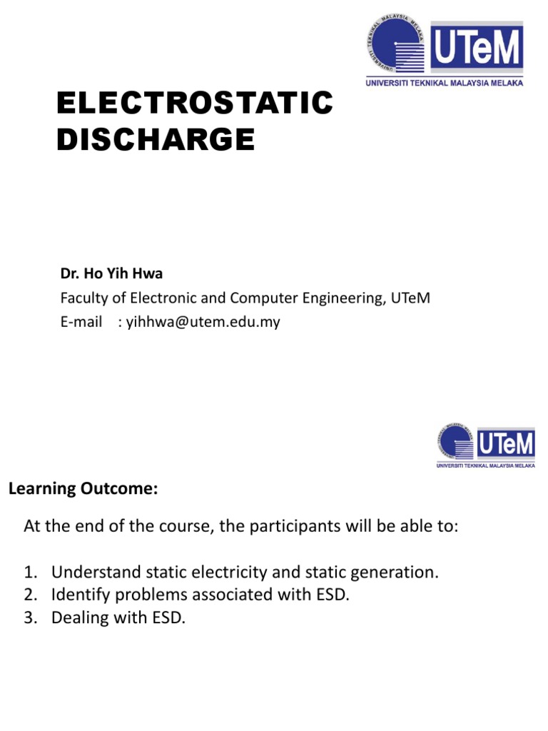 Esd Handling | PDF | Electrostatic Discharge | Electrostatics
