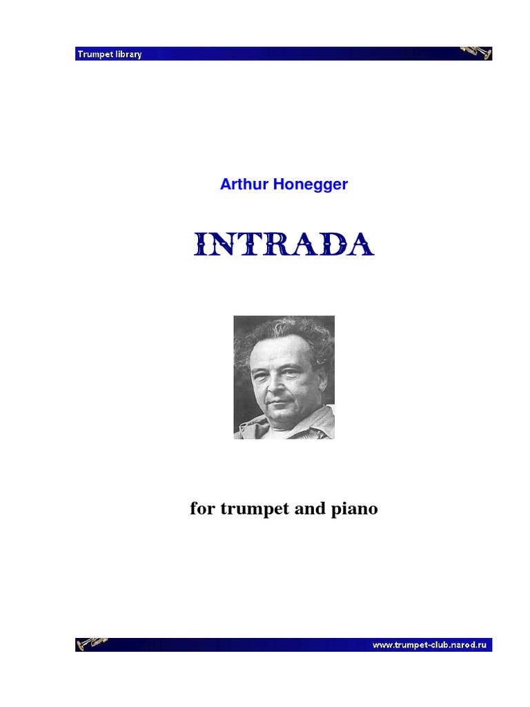 Intrada: For Trumpet and Piano | PDF