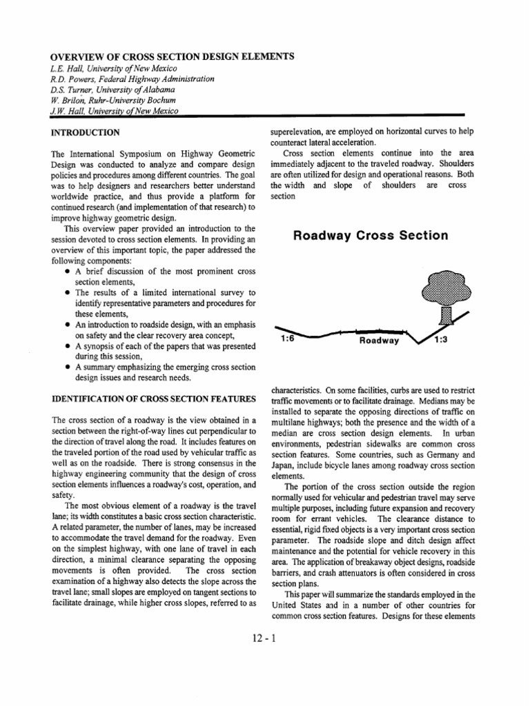 Overview of Cross Section Design Elements | PDF