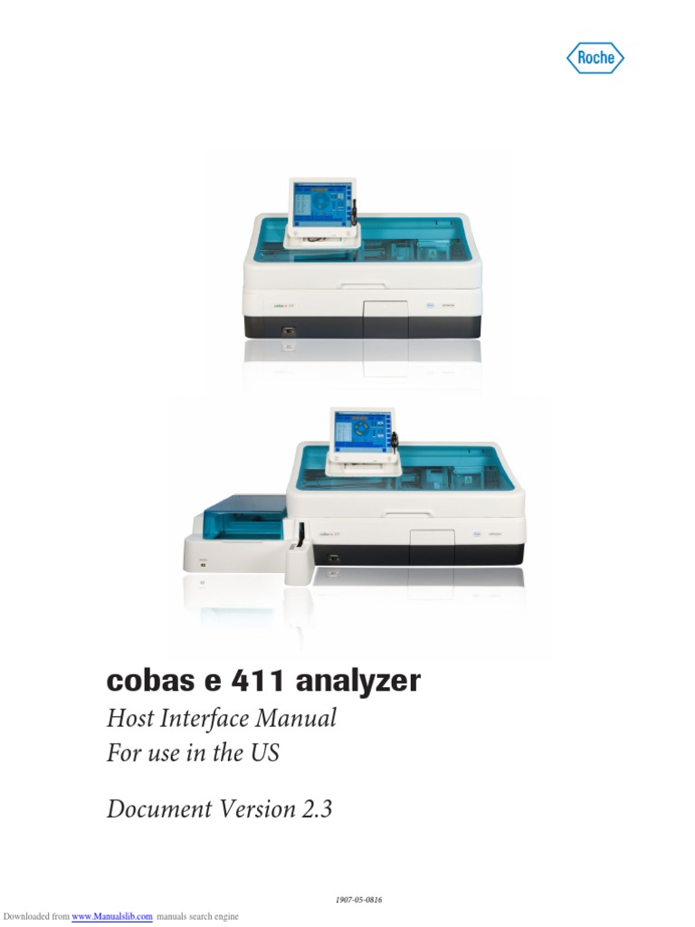 Cobas e 411 Analyzer: Host Interface Manual For Use in The US Document ...
