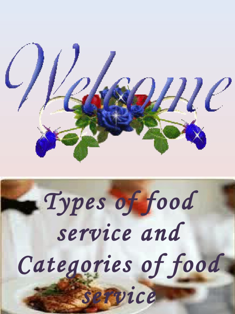 Types of Food Services System | PDF | Waiting Staff | Foods