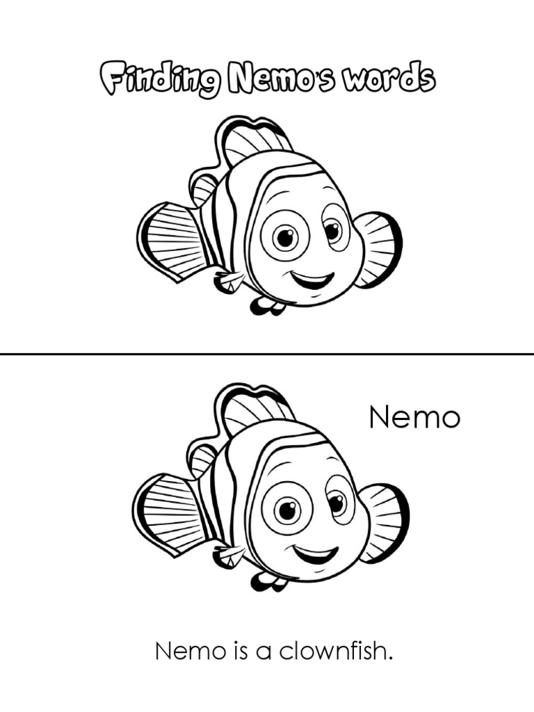Nemo Is A Clownfish.: Finding Nemo's Words | PDF | Art
