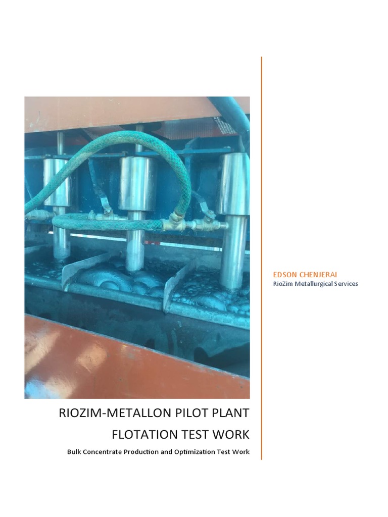 Mazoe Floatation Project | PDF | Assay | Density
