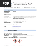 FISPQ - Tintas WEG | PDF | Embalagem e rotulagem | Solubilidade