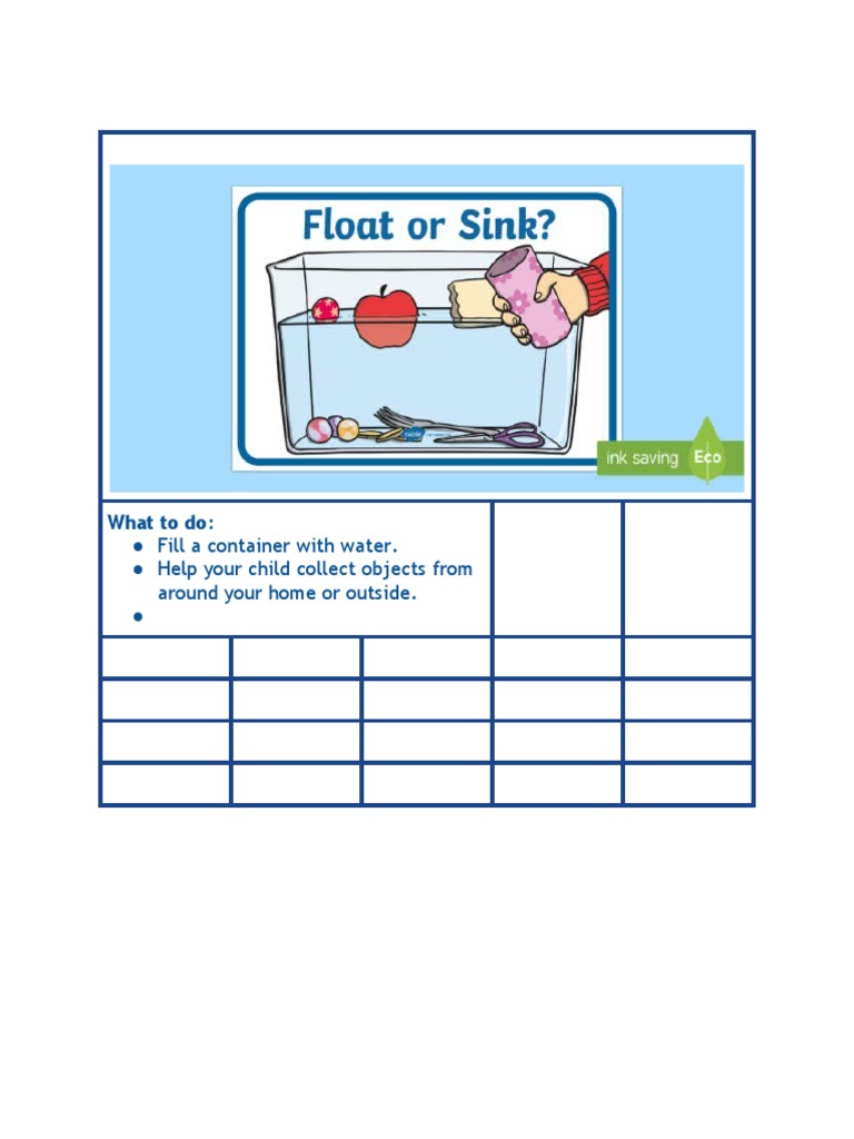 Sink or Float | PDF