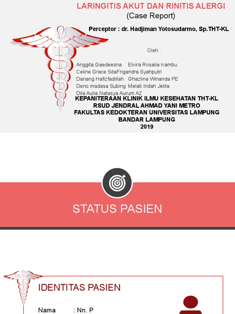 Laringitis Akut Dan Rhinitis Alergi | PDF