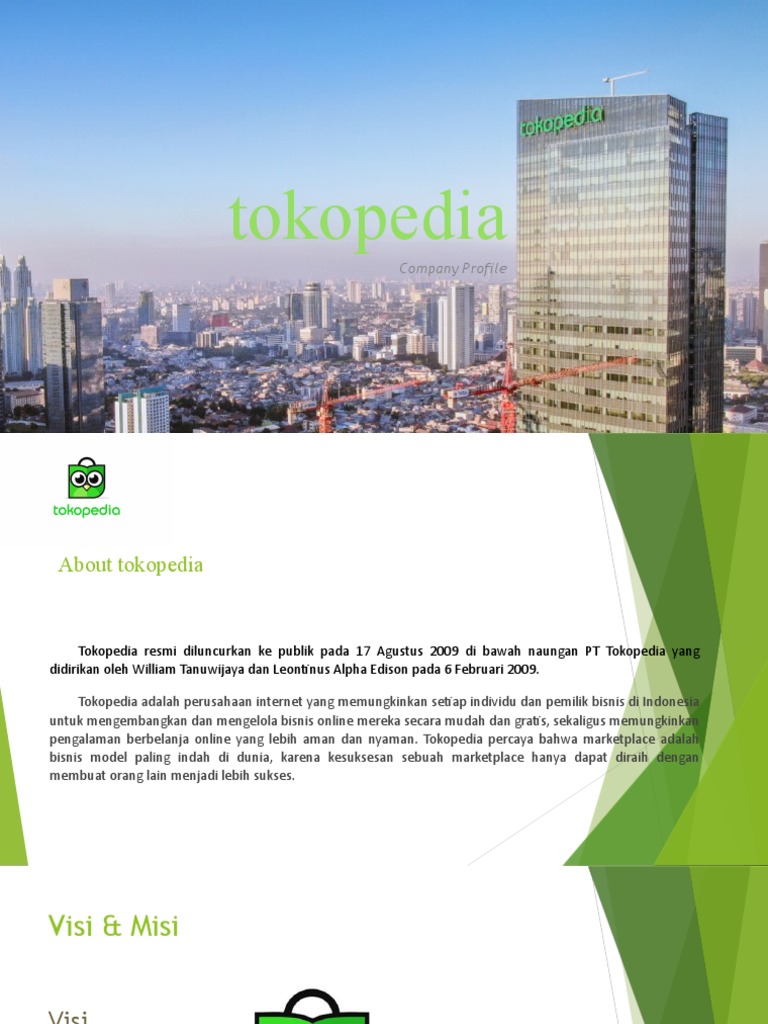 Company Profile Tokopedia | PDF