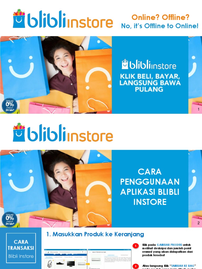 Blibli Instore - 3. Cara Menggunakan Aplikasi Blibli Instore | PDF | Bisnis