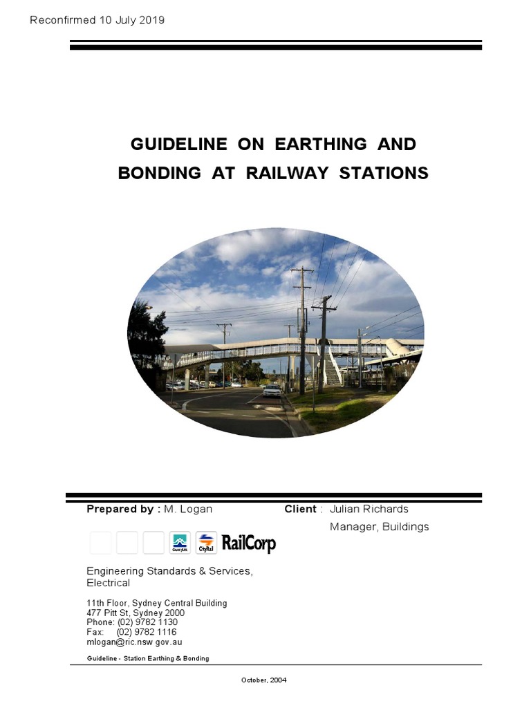 Guideline On Earthing Bonding Railway Stations | PDF | Electrical ...