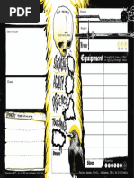 Mörk Borg - Core - Character Sheet - Printer Friendly PDF | PDF