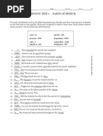 The 8 Parts of Speech Diagnostic Assessment Answer Key | PDF | Adverb ...
