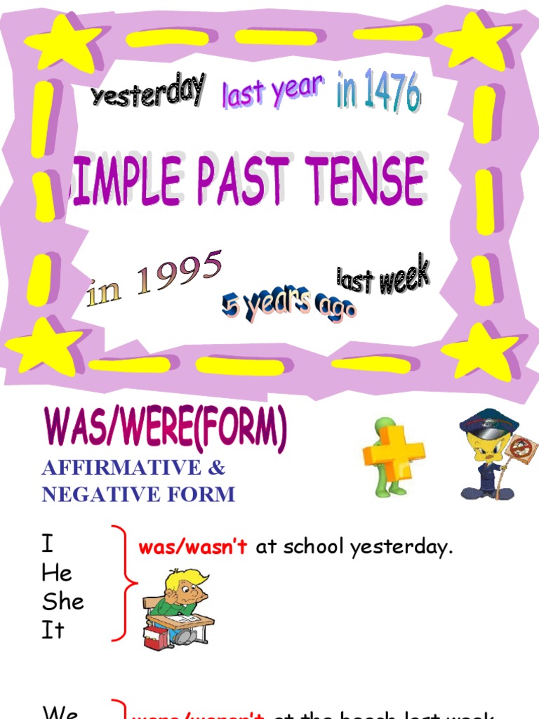 Power Point Past Simple | PDF | Syntactic Relationships | Languages