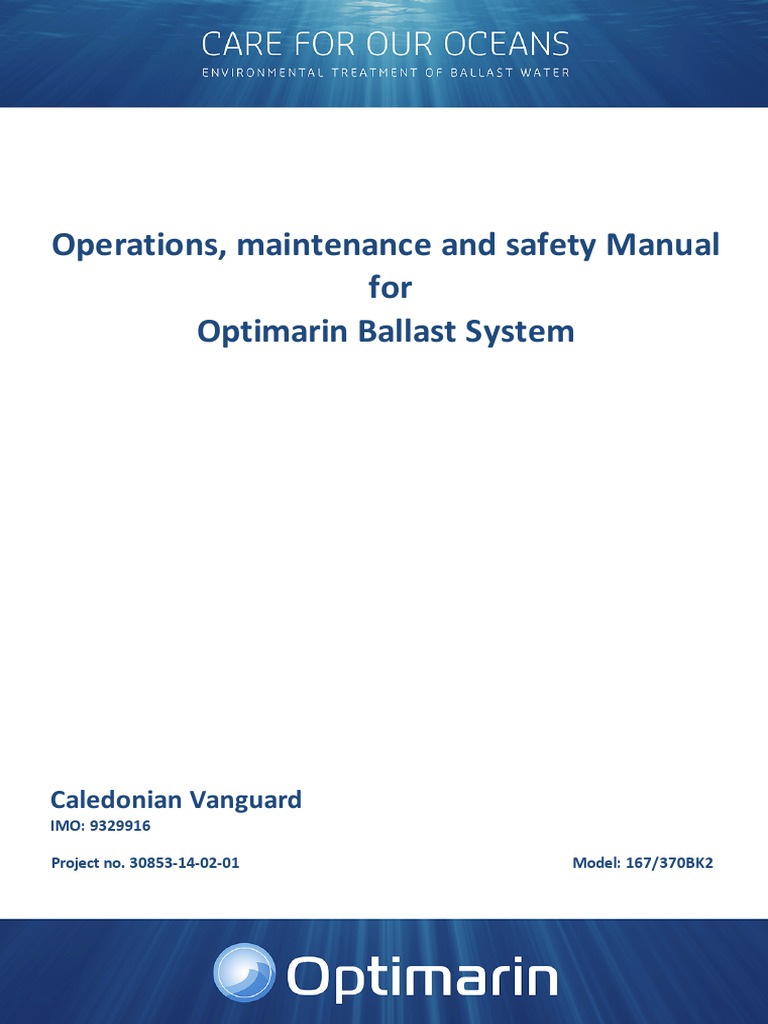 Optimarin Ballast System, Operations, Maintenance and Safety Manual | PDF | Nature
