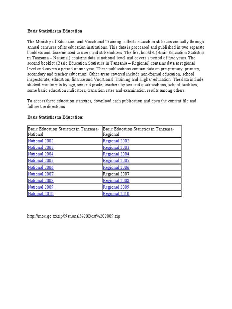 Basic Statistics in Education | PDF | Social Science
