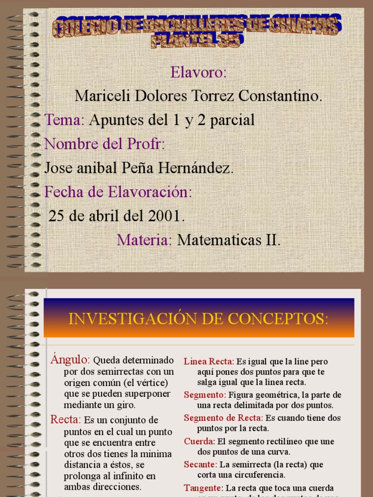 Apuntes de Matematicas | PDF | Rectángulo | Triángulo