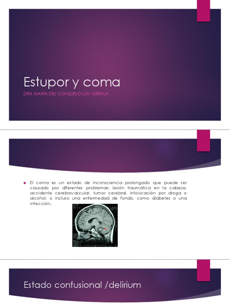 Definición y manejo del coma | PDF | Coma | Medicina CLINICA