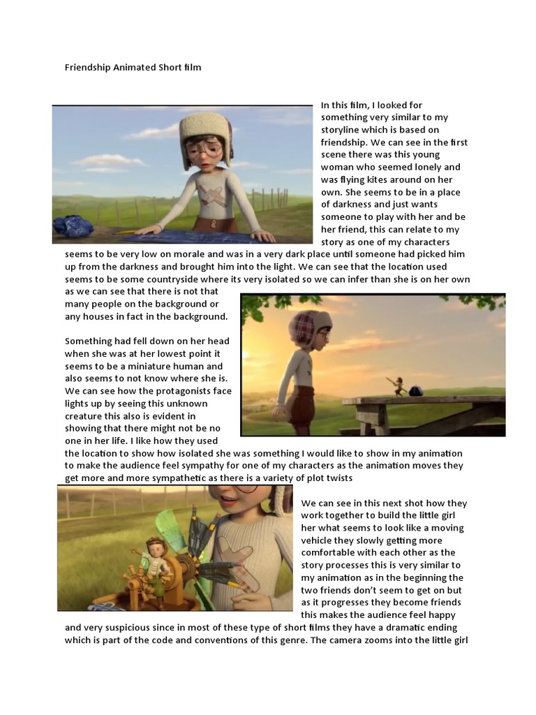 Friendship Animated Short Film | PDF