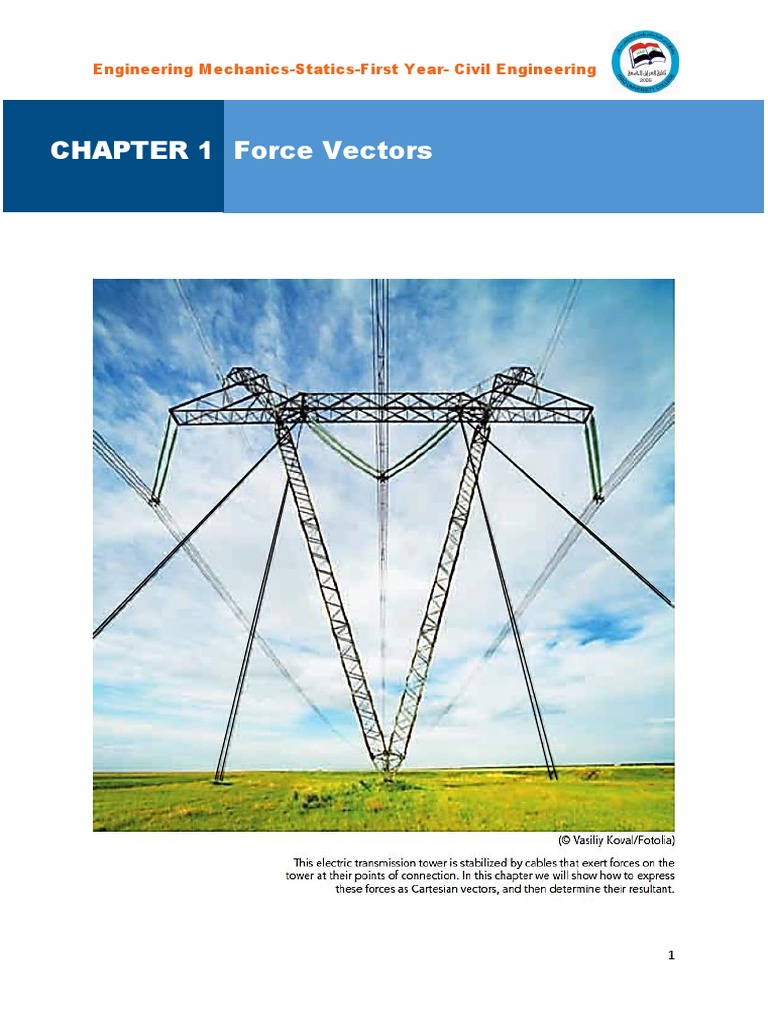 Ch1 Eng Mechanics Pdf Euclidean Vector Mechanics