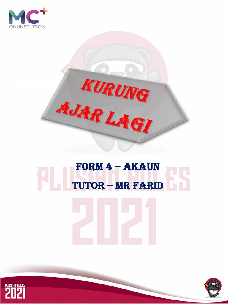 Form 4 - Akaun Tutor - MR Farid: The Future of The World Is in My Class ...