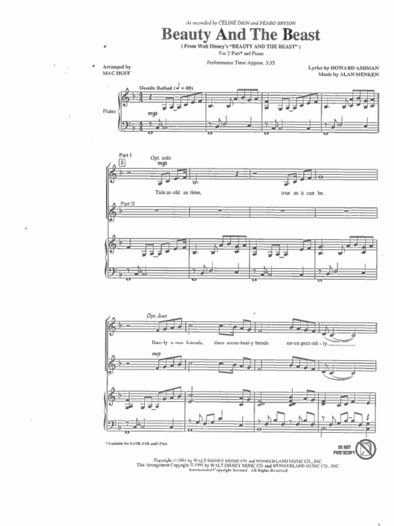 Beauty and The Beast Full | PDF