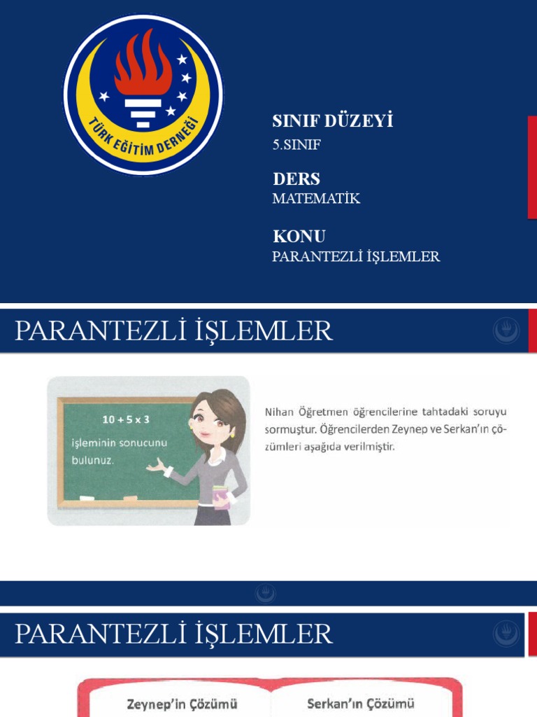 Parantezli Islemler | PDF