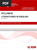 Csec Bio Syllabus | PDF