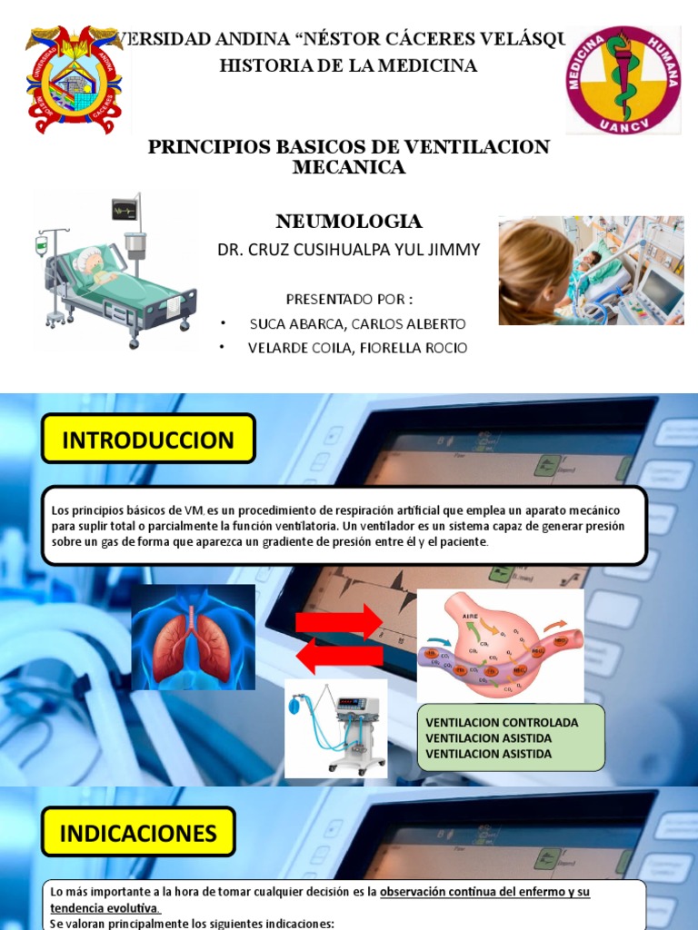 Principios Basicos de Ventilacion Mecanica | Descargar gratis PDF | Sistema respiratorio ...