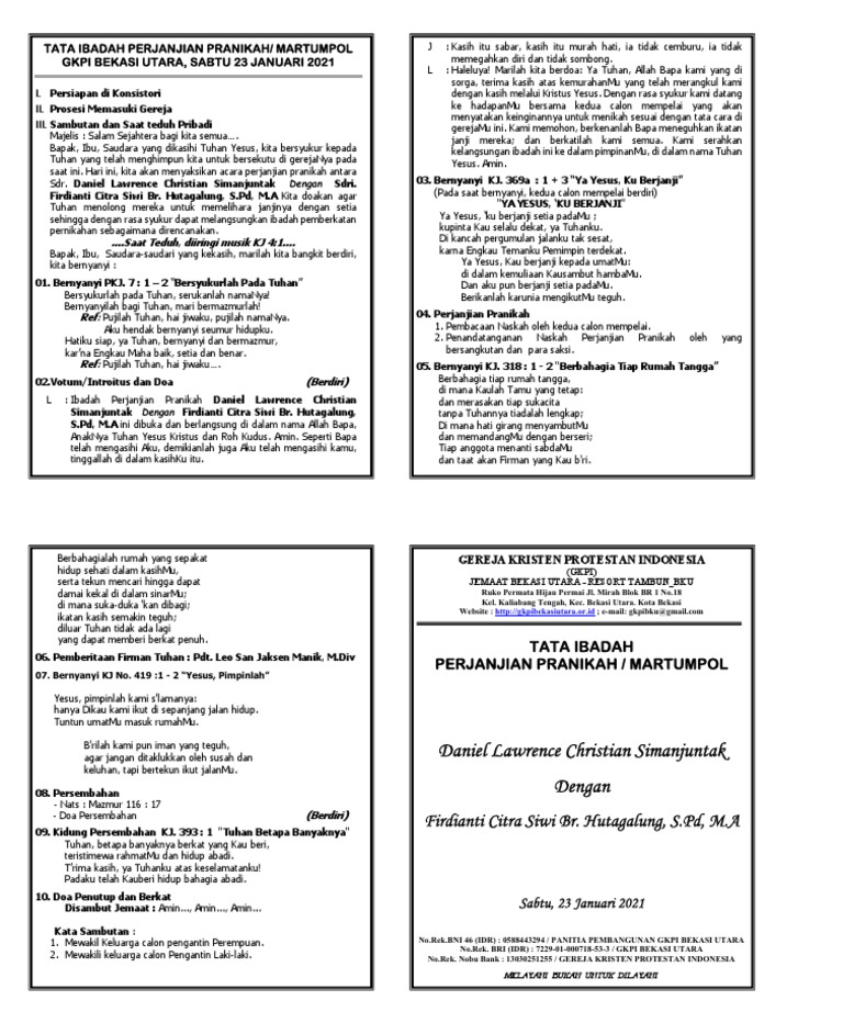 Tata Ibadah Martumpol | PDF