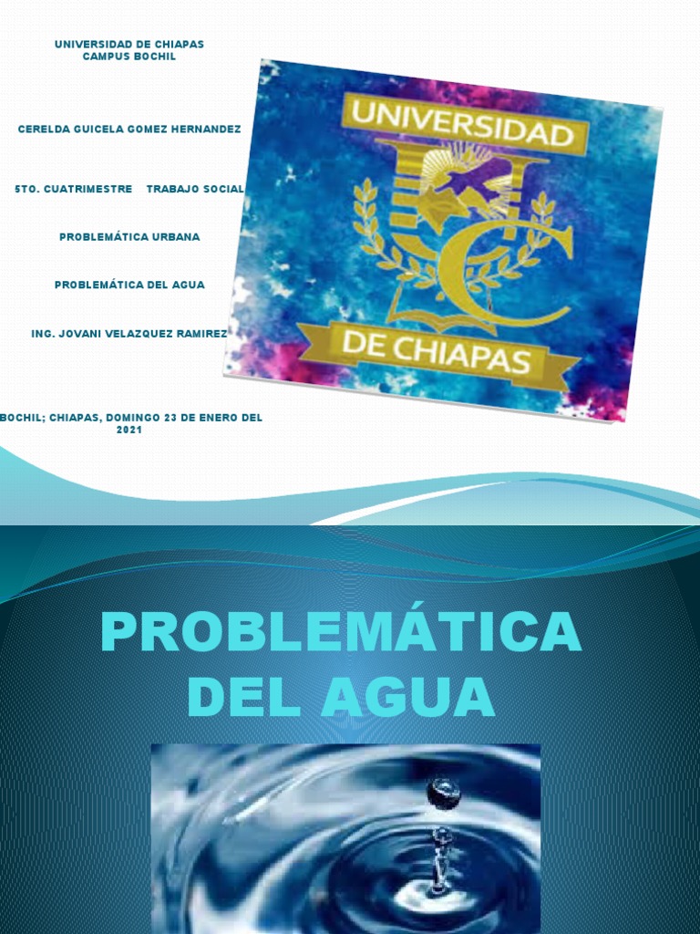 Problemática Del Agua | PDF | Saneamiento | Agua