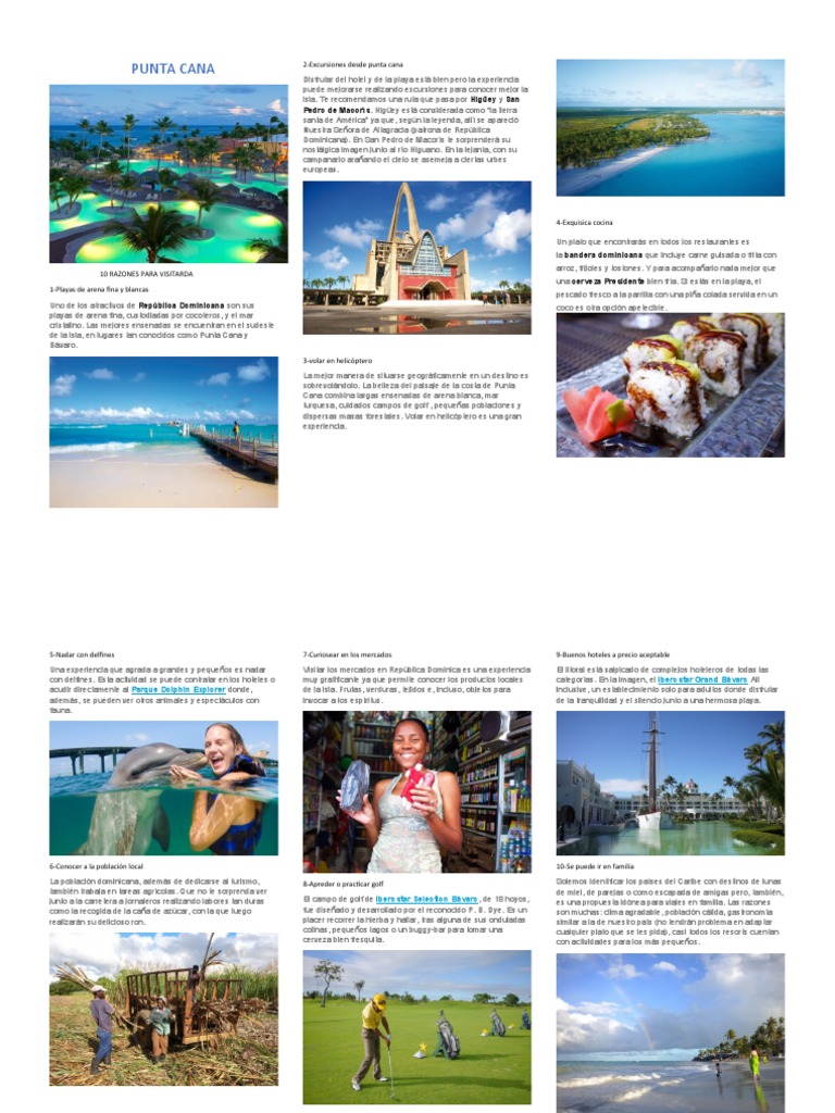 Guía turística de Punta Cana | PDF | República Dominicana | Alimentos
