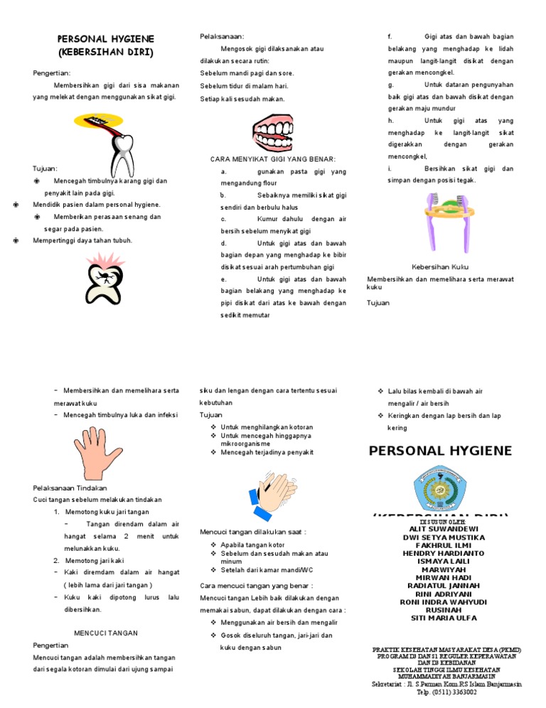 Leaflet Personal Hygiene | PDF