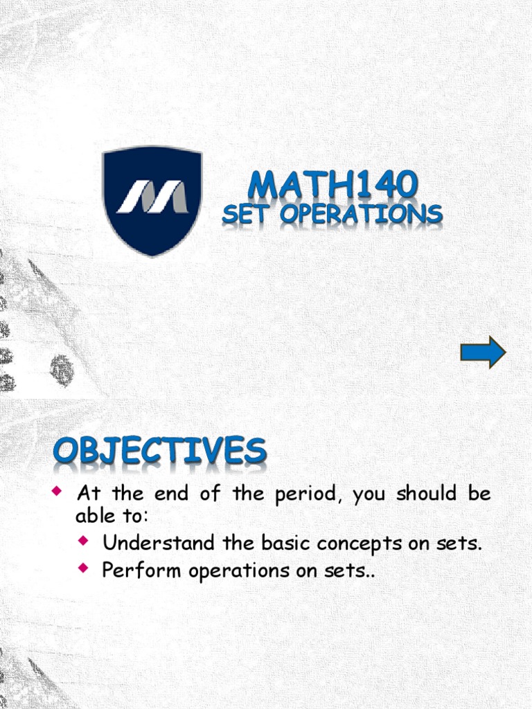 3 Set Operations | Download Free PDF | Set (Mathematics) | Cartesian ...