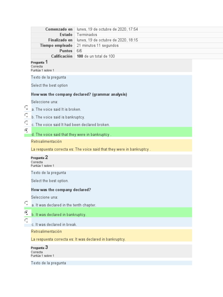 Exámen Ingles IV Assignment 7 Quiz Company Downsizing | PDF
