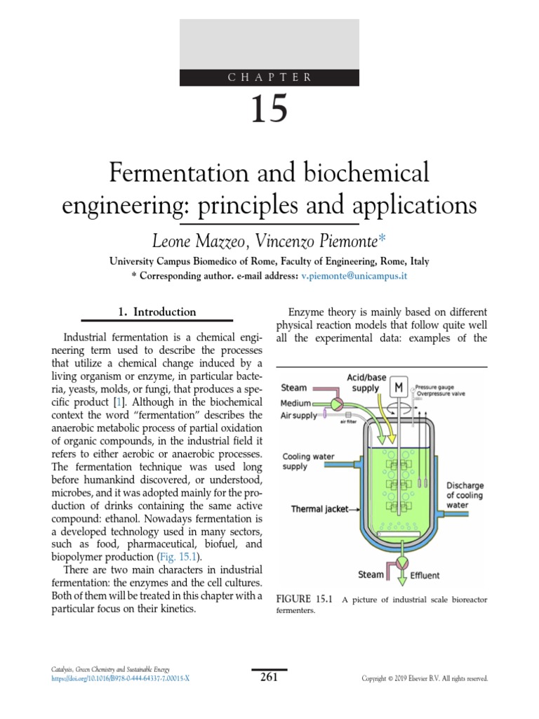 Fermentation and Biochemical Engineering: Principles and Applications ...